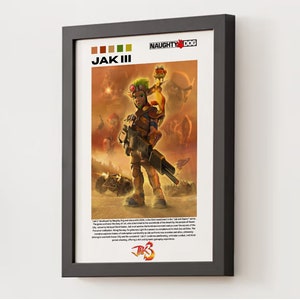 Jak 3 Digital Download Poster, Playstation, Game Poster, Jak and Daxter ...