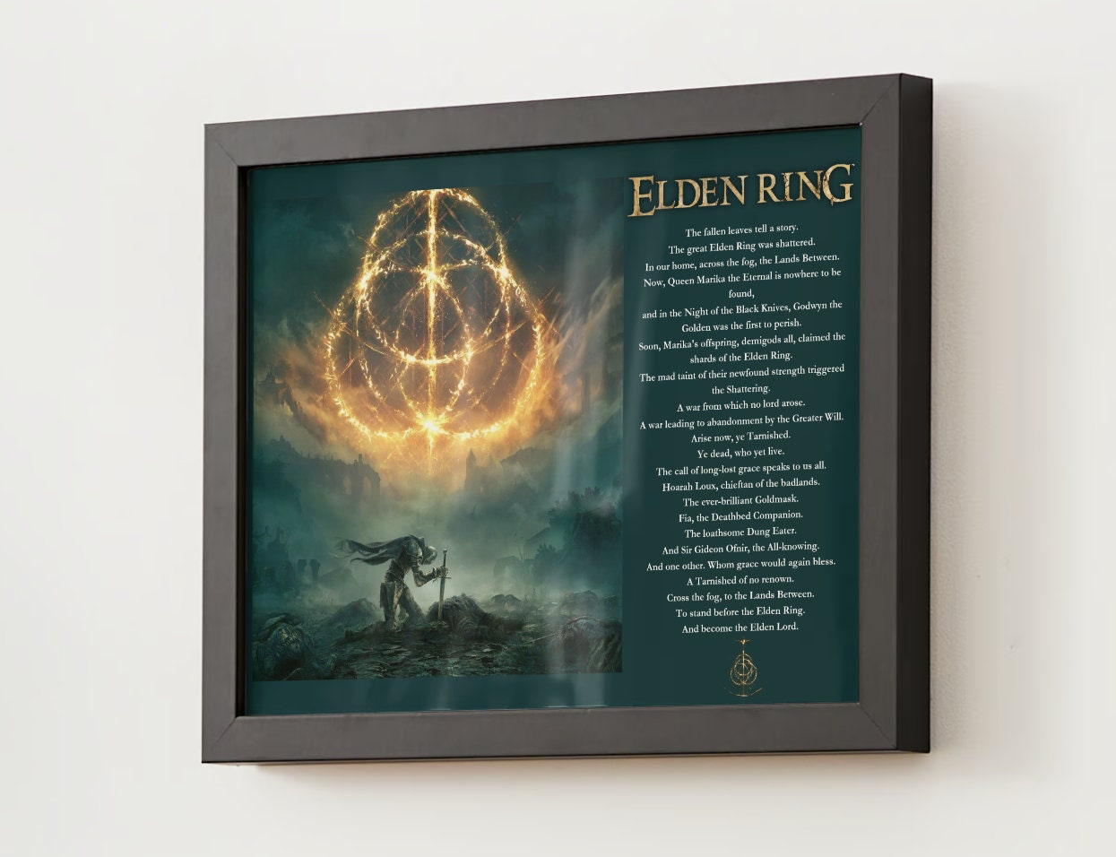 Elden Ring Poster Landscape, Digital Download, PC, Game Poster, Elden ...