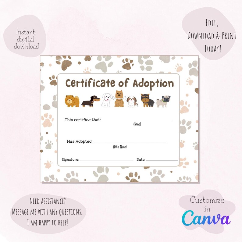 Puppy Party Station Signs: Editable Neutral Pawty Decor (digital ...