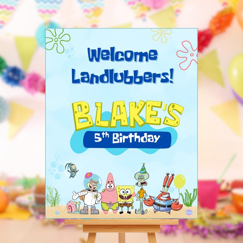 Spongebob Poster - Etsy