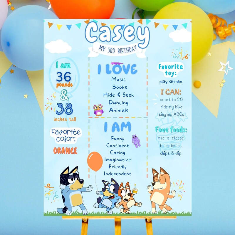 Bluey Birthday Png 1 - Etsy