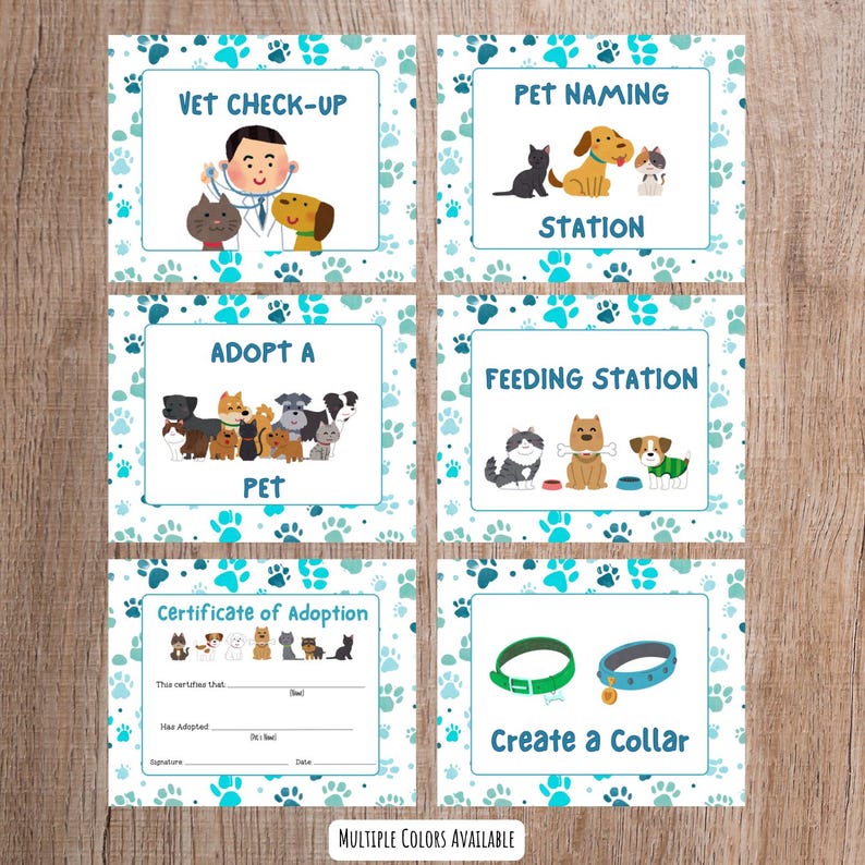 Puppy Party Station Signs: Editable Neutral Pawty Decor (digital ...