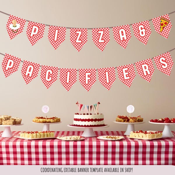 Gingham Bunting - Etsy