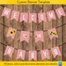 Red Gingham Banner Template: Editable Party Decor (digital Download) - Etsy