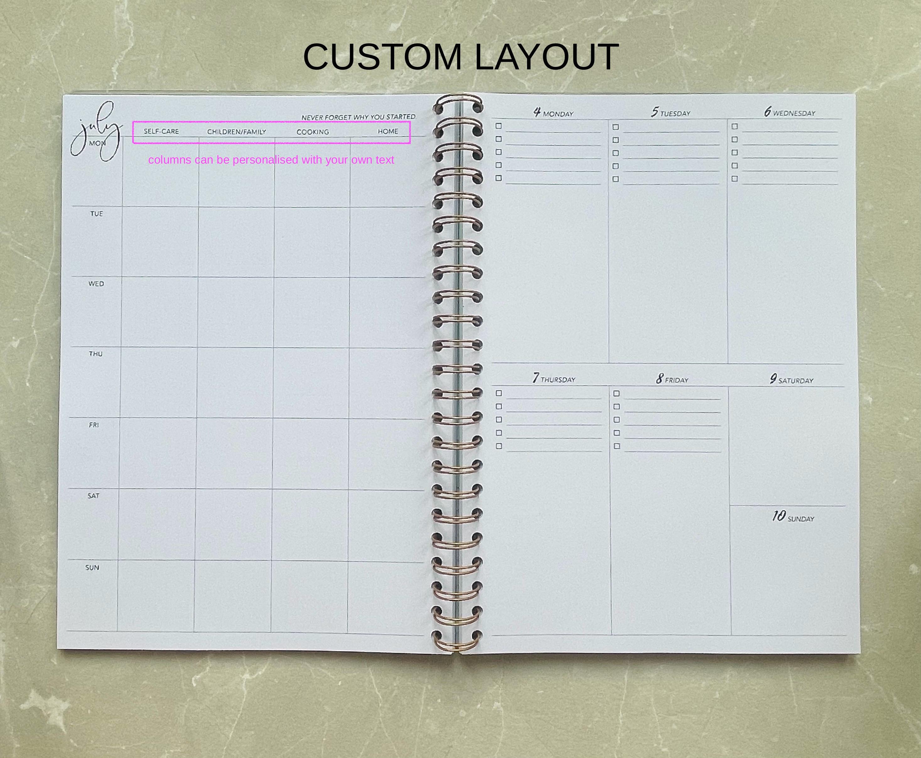 2024-2025 Agenda Large Planner A4 Diary Meal Planner Budget Planner - Etsy