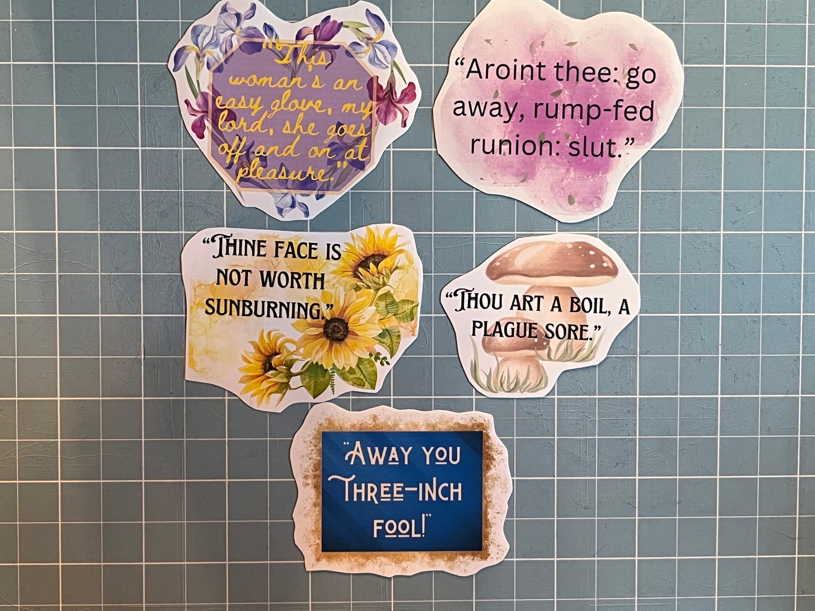 Shakespeare Insult Stickers - Etsy