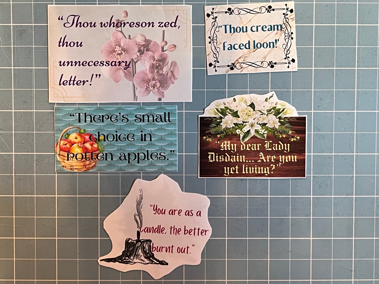 Shakespeare Insult Stickers - Etsy