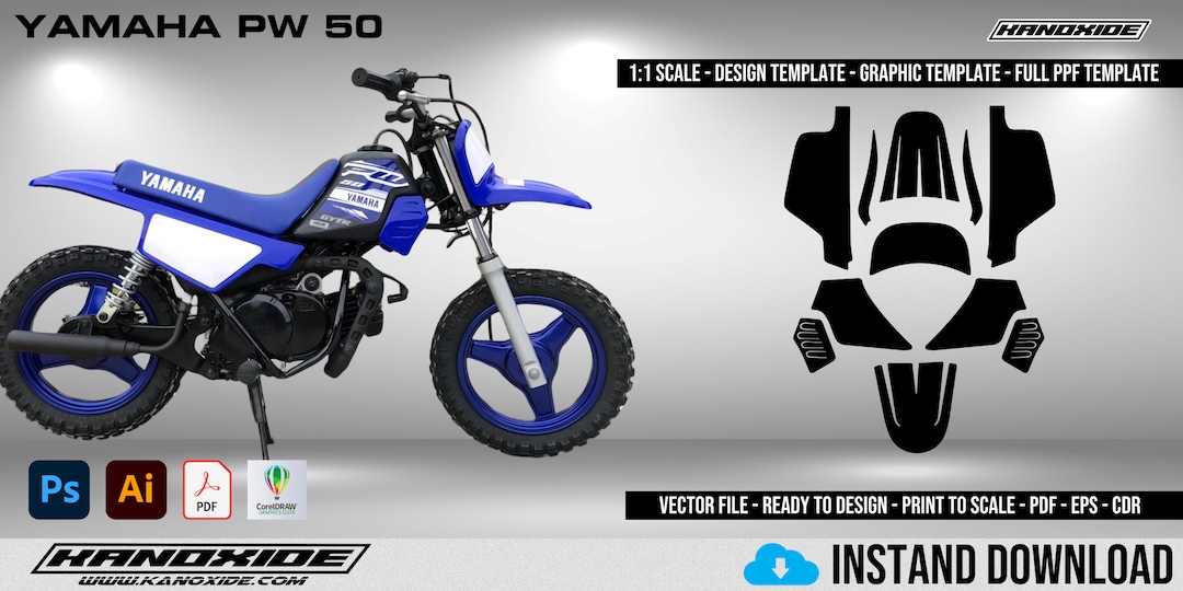 YAMAHA PW50 1.1 Scale Template - Design Vector Digital Download Full Mx ...