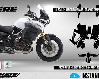 YAMAHA R1 2015-2019 Scale Template - Design Vector Digital Download ...
