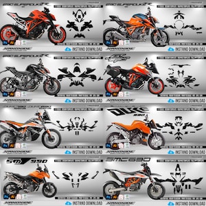 KTM Motorcycles Complete BUNDLE - Wrap Template - Scale Template ...