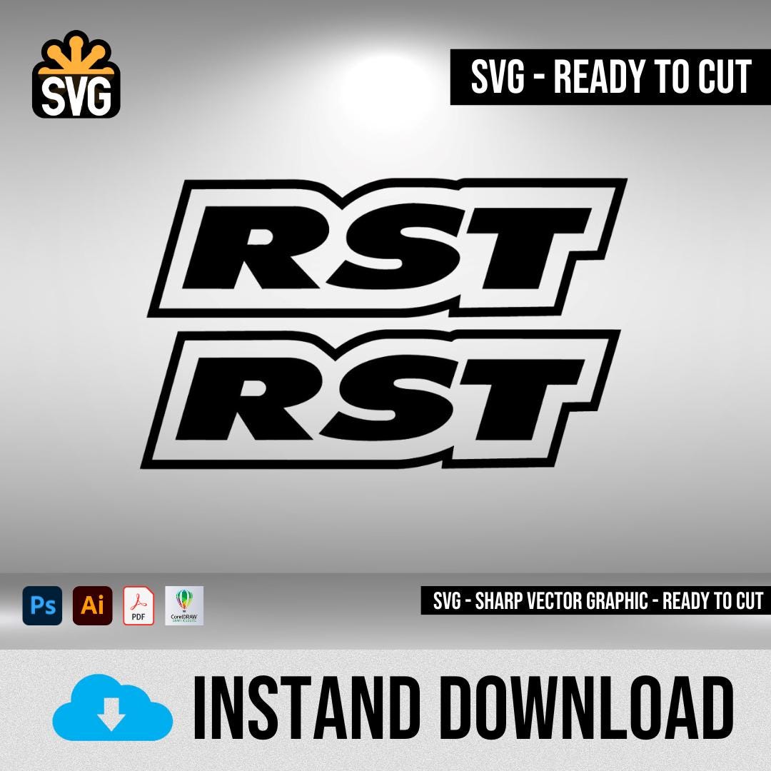 Aprilia RST Die Cut Logo SVG Ready to Cut Make Vinyl Stickers & Decals Instant Download - Etsy