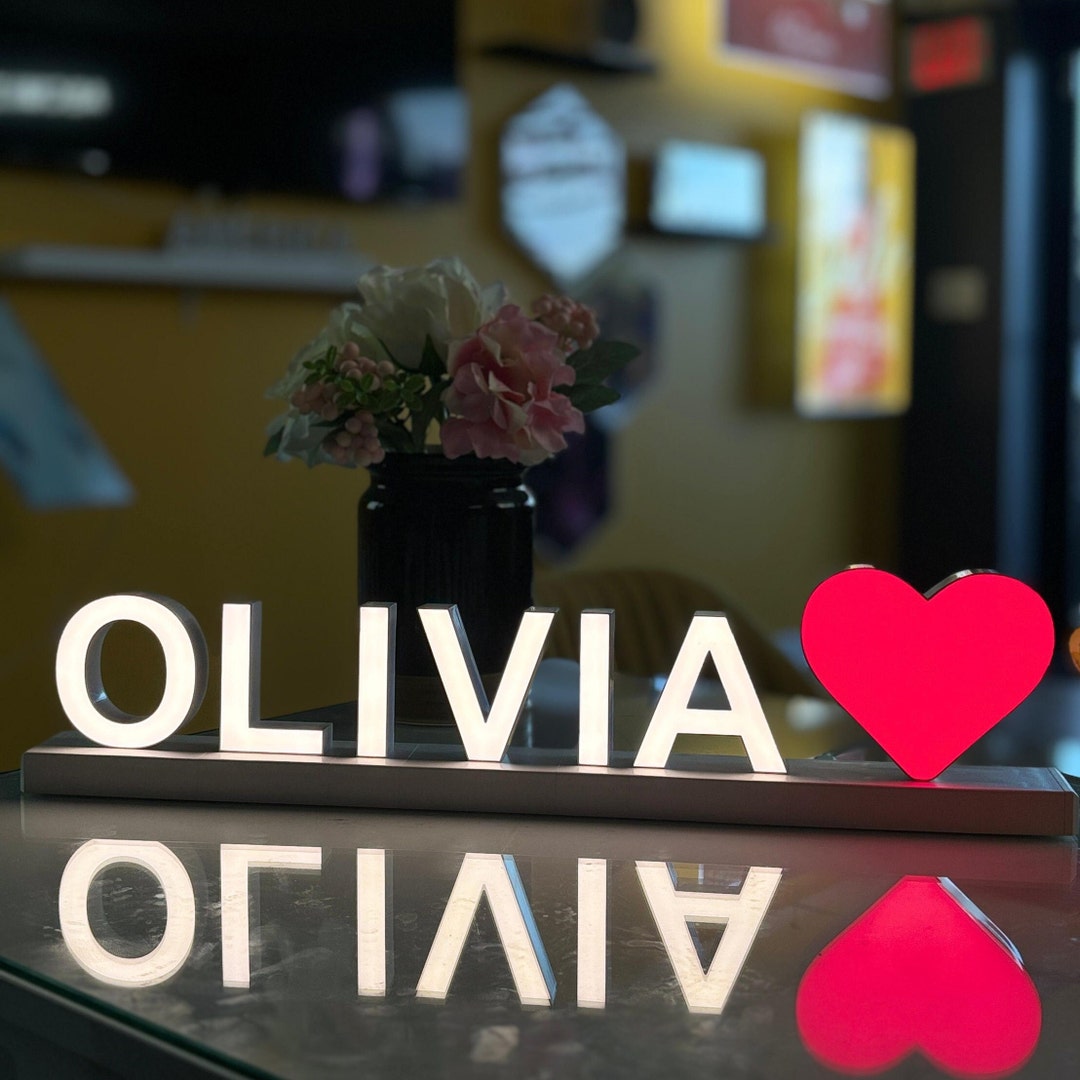 Custom Illuminated Letters, Light up Name, Wedding Marquee Letters ...