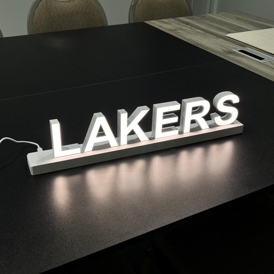 3.74 Inch Customizable LED Light Letters – Personalized Light-up ...