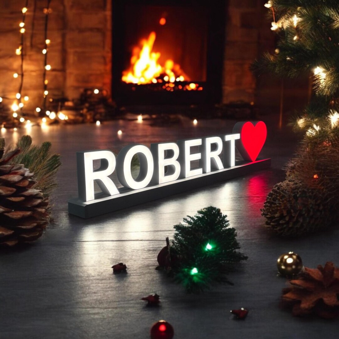 LED Magnetic Letters, Custom LED Name, 3.7 Inch, Wedding Marquee Decor ...
