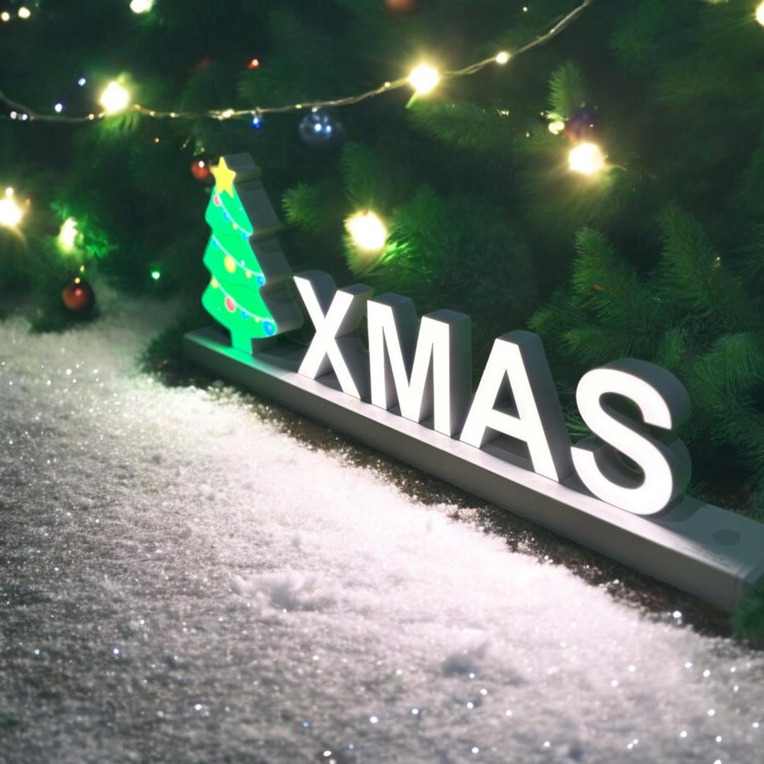 Light up Magnetic Letters, LED Christmas Decoration, Illuminated ...