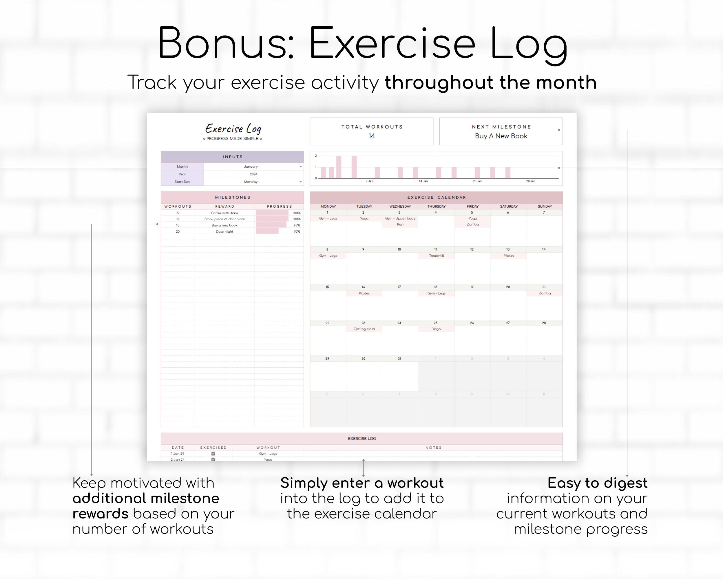 Weight Loss Tracker for Google Sheets, Daily Weekly Weigh-in Chart ...