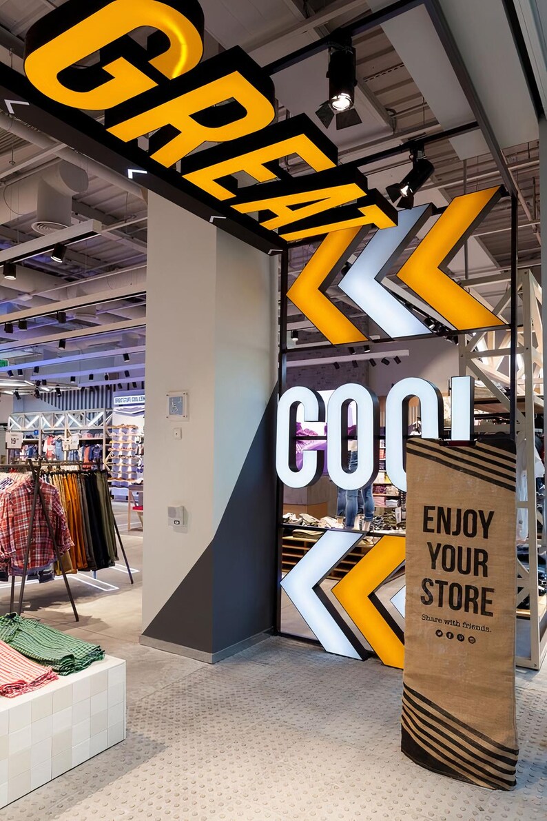 3D Channel Letters, Outdoor Front Illuminated Sign, Custom Backlit ...