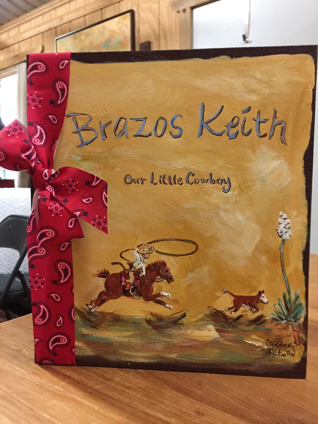 Personalized Cowgirl Baby Memory Book: Hand-painted Western Keepsake - Etsy