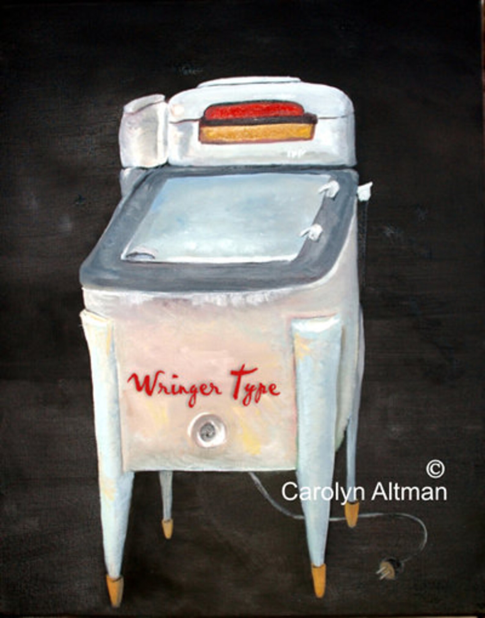 Vintage Art of Wringer Type Washer Laundry Room Art Print | Etsy