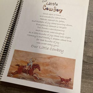 Personalized Cowboy Baby Memory Book: Western Nursery Keepsake - Etsy