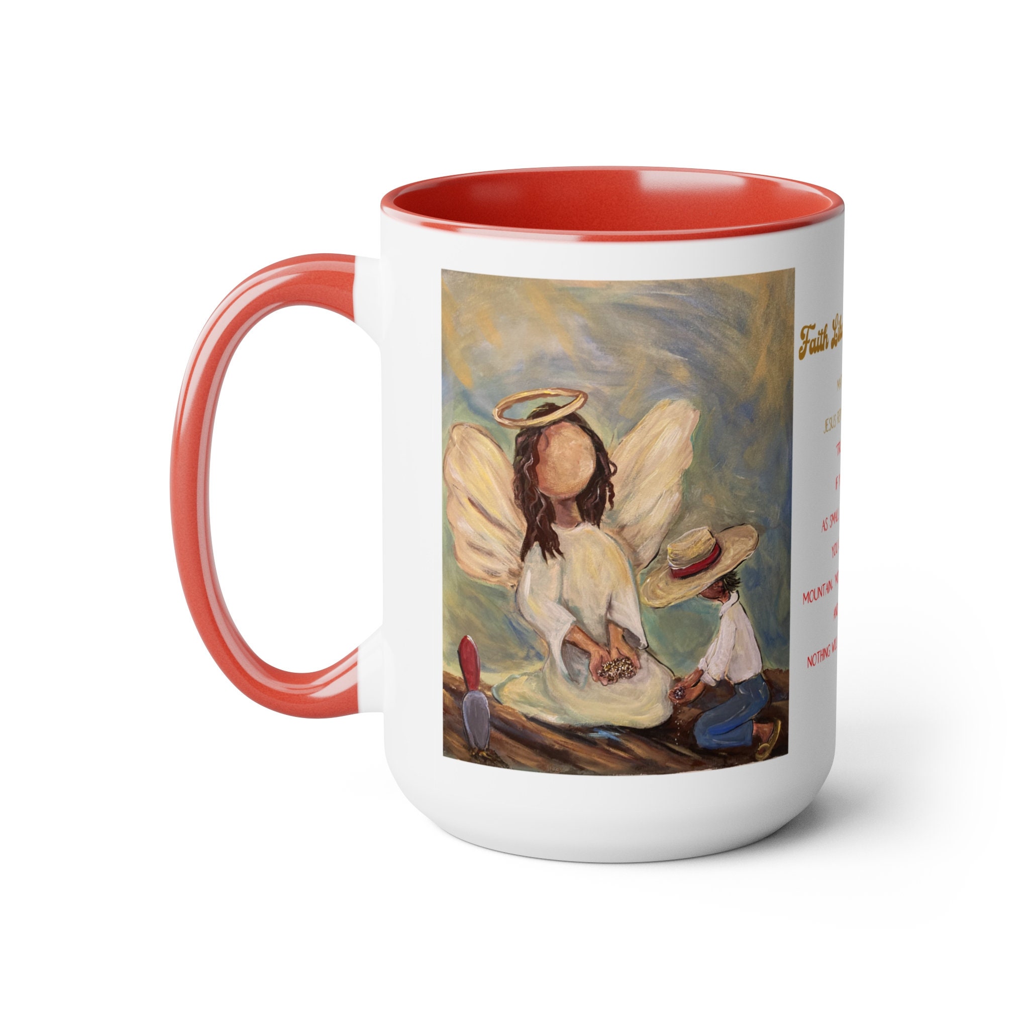 Faith Like a Mustard Seed Coffee Mugs, 15oz Design by Carolyn Altman ...