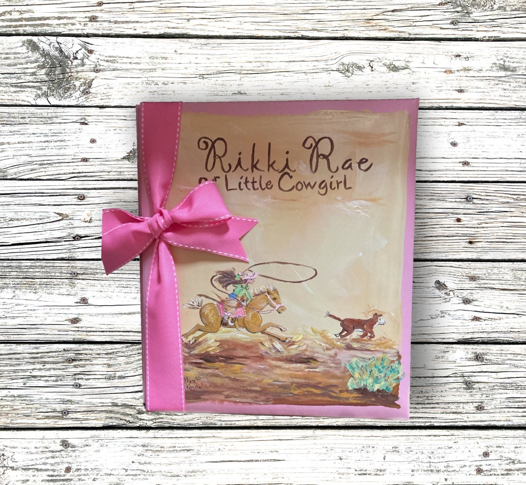Personalized Cowgirl Baby Memory Book: Hand-painted Keepsake Scrapbook ...