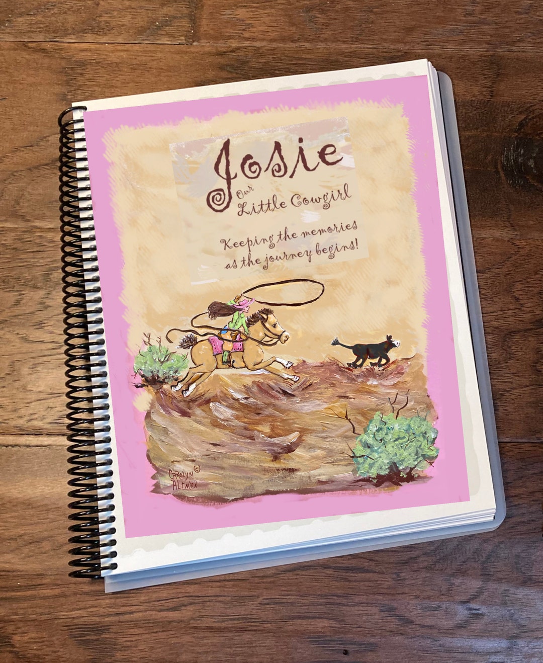 Personalized Cowgirl Baby Memory Book: Western Nursery Keepsake - Etsy