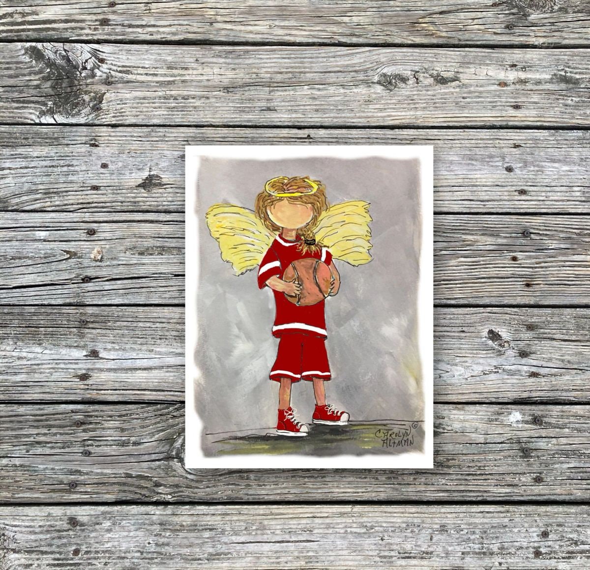 God Holding A Basketball