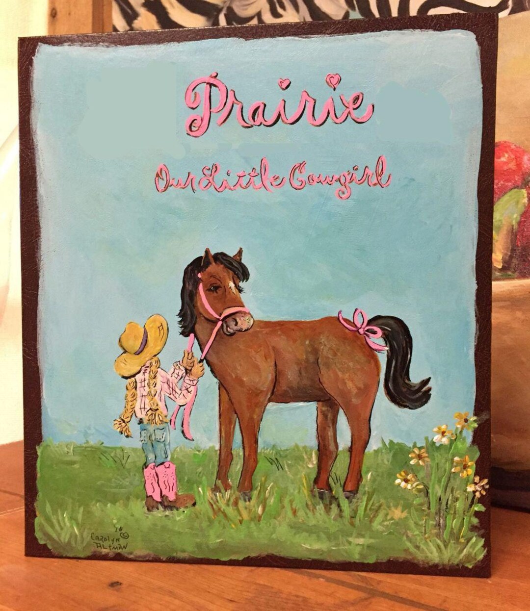 Personalized Cowgirl and Pony Baby Memory Book: Western Keepsake - Etsy