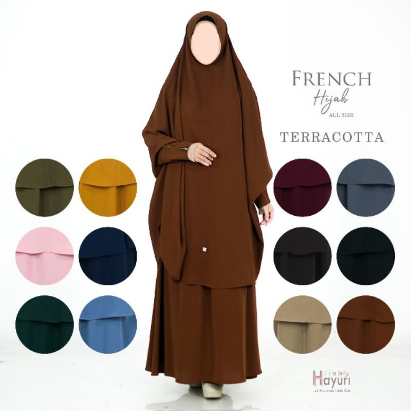 Comfort Simply One Set French Khimar With Skirt - Muslim Fashion Syari ...