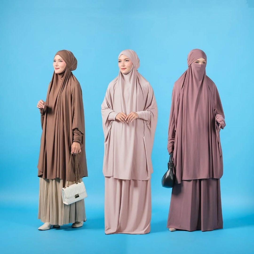 Comfort Daily Wear One Set French Khimar With Skirt - Muslim Prayer ...