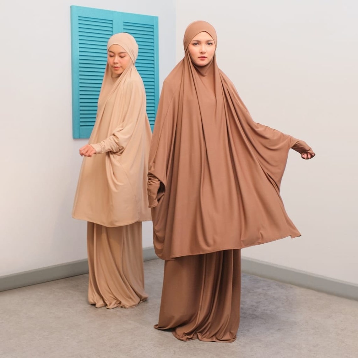 Comfort Daily Wear One Set French Khimar With Skirt - Muslim Prayer ...