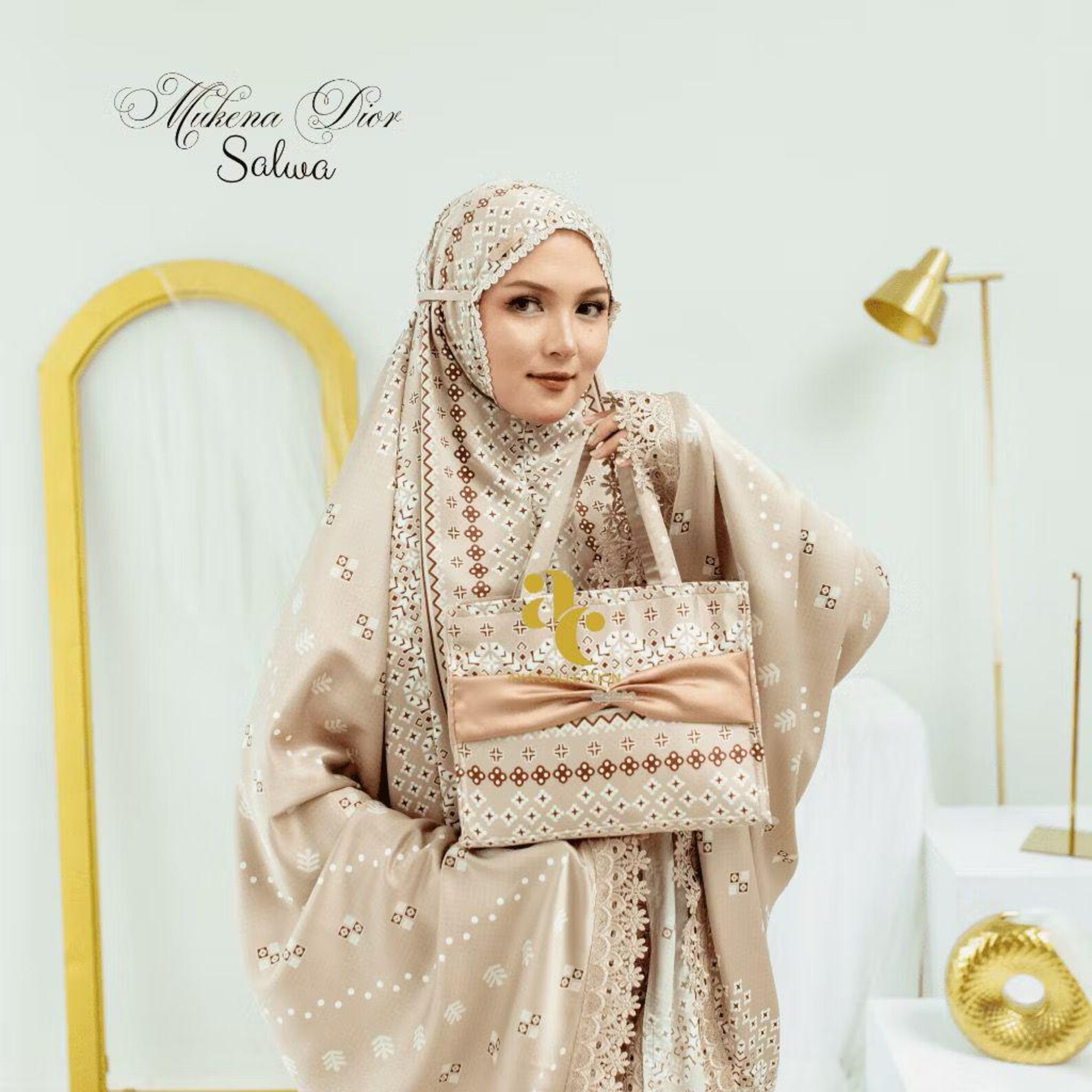 Comfort One Set Muslim Prayer Dress Silky Lunara - Muslim Prayer ...