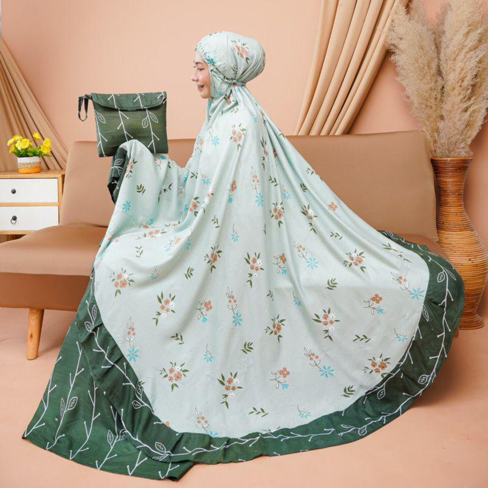 Comfort One Set Muslim Prayer Dress Rayon Cotton Jagger Muslim Prayer ...