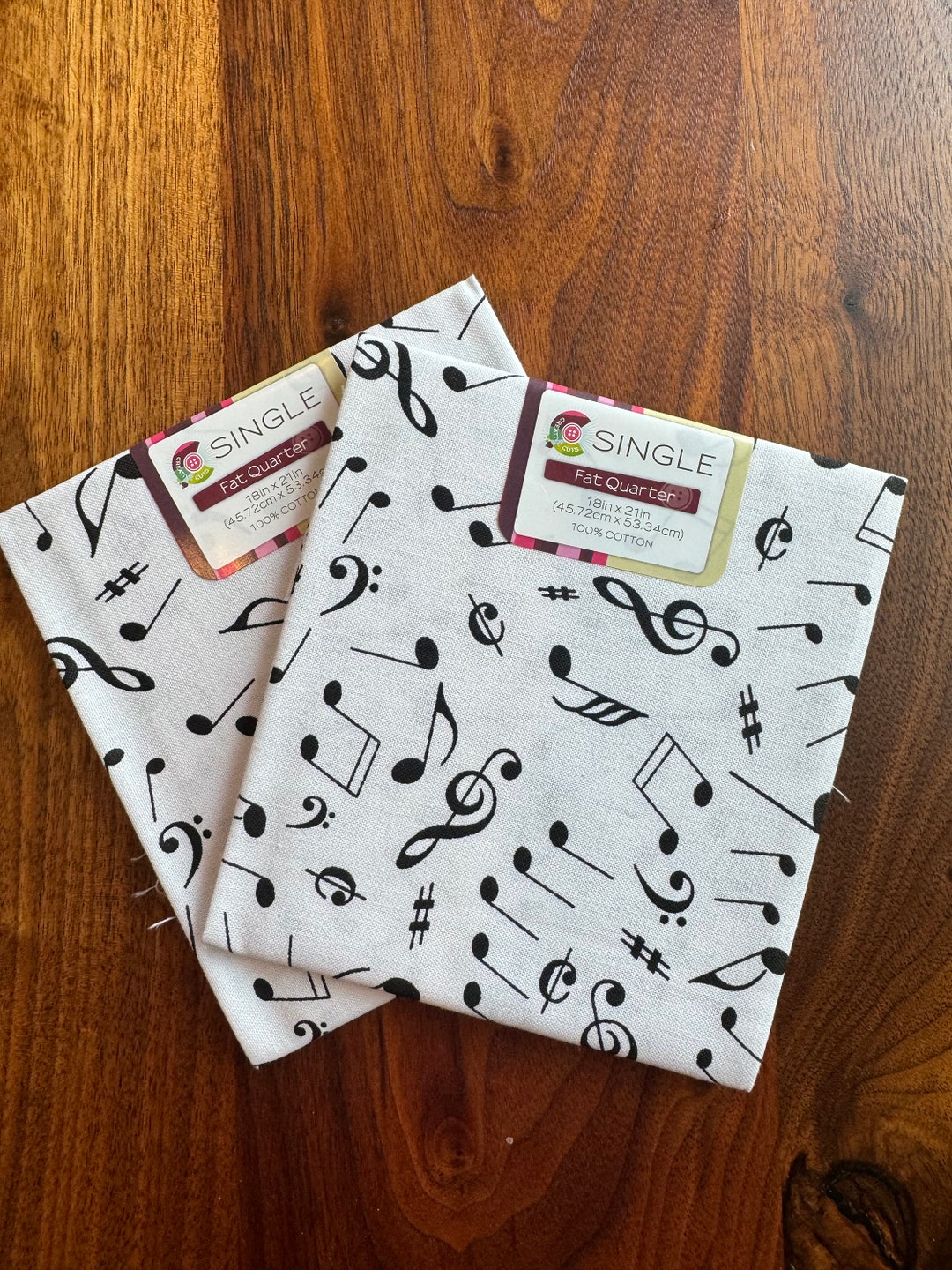 Music Note Fat Quarter Duo - Etsy