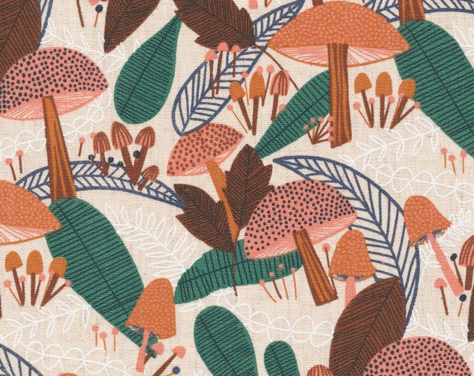 Forest Flourish Organic Cotton Linen - Etsy