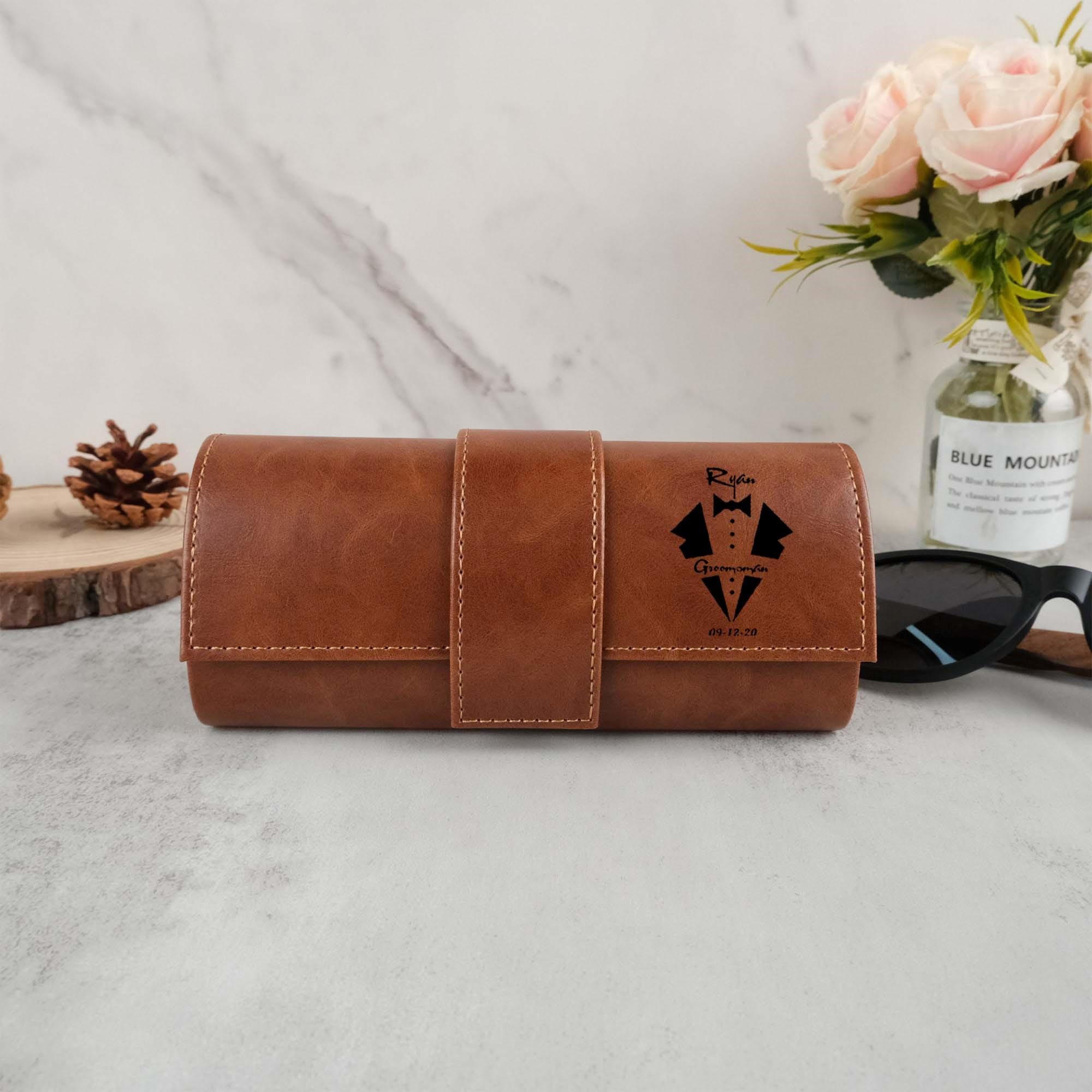 Custom Sunglass Cases, Vintage Leather Eyeglass Cases, Unisex Sunglass ...