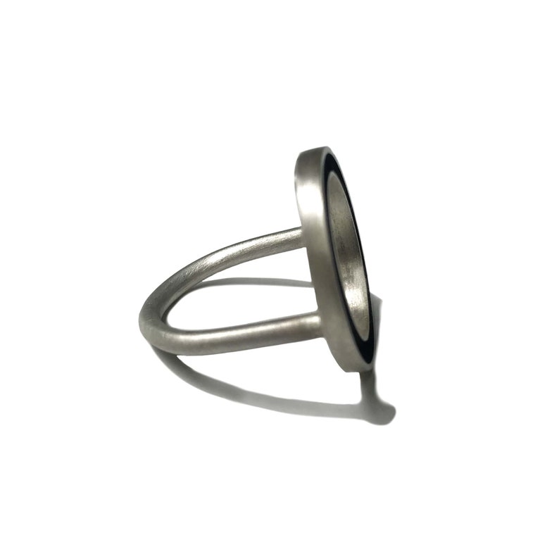Horizontal Concentric Geometric Cool Ring Minimalist - Etsy