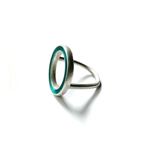 Horizontal Concentric Geometric Cool Ring Minimalist - Etsy