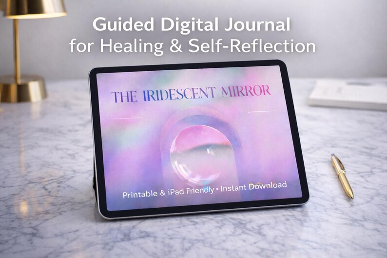 Iridescent Mirror- Guided Digital Journal for Healing, Reflection and ...