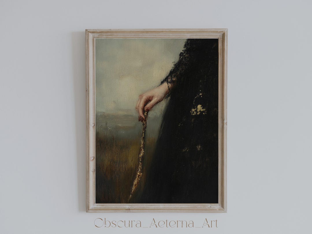 Ethereal Witch Painting | Witch Dark Art, Dark Academia Printable ...