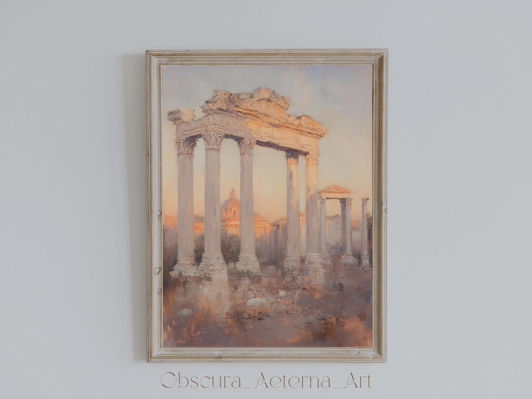 Ethereal Ruins Light Academia Printable, Antique Architecture Wall Art ...