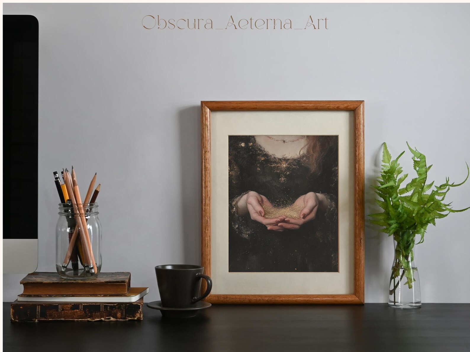 Enchanted Hands | Dark Academia Printable Art, Moody Aesthetic Digital ...