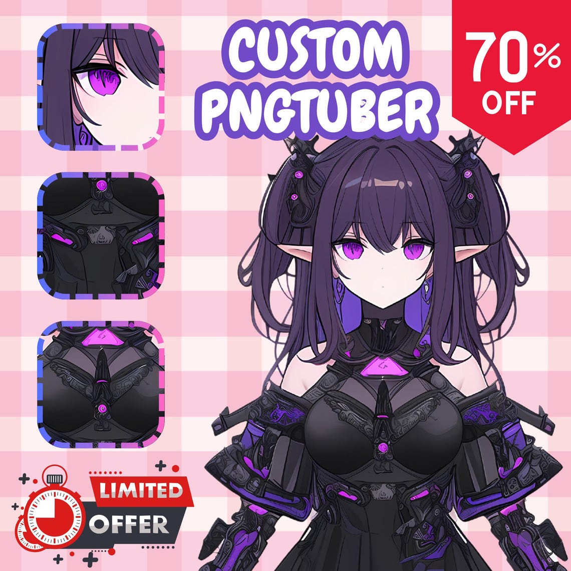 Custom Pngtuber, Pngtuber Character, Pngtuber, Pngtuber Design, Live2d ...