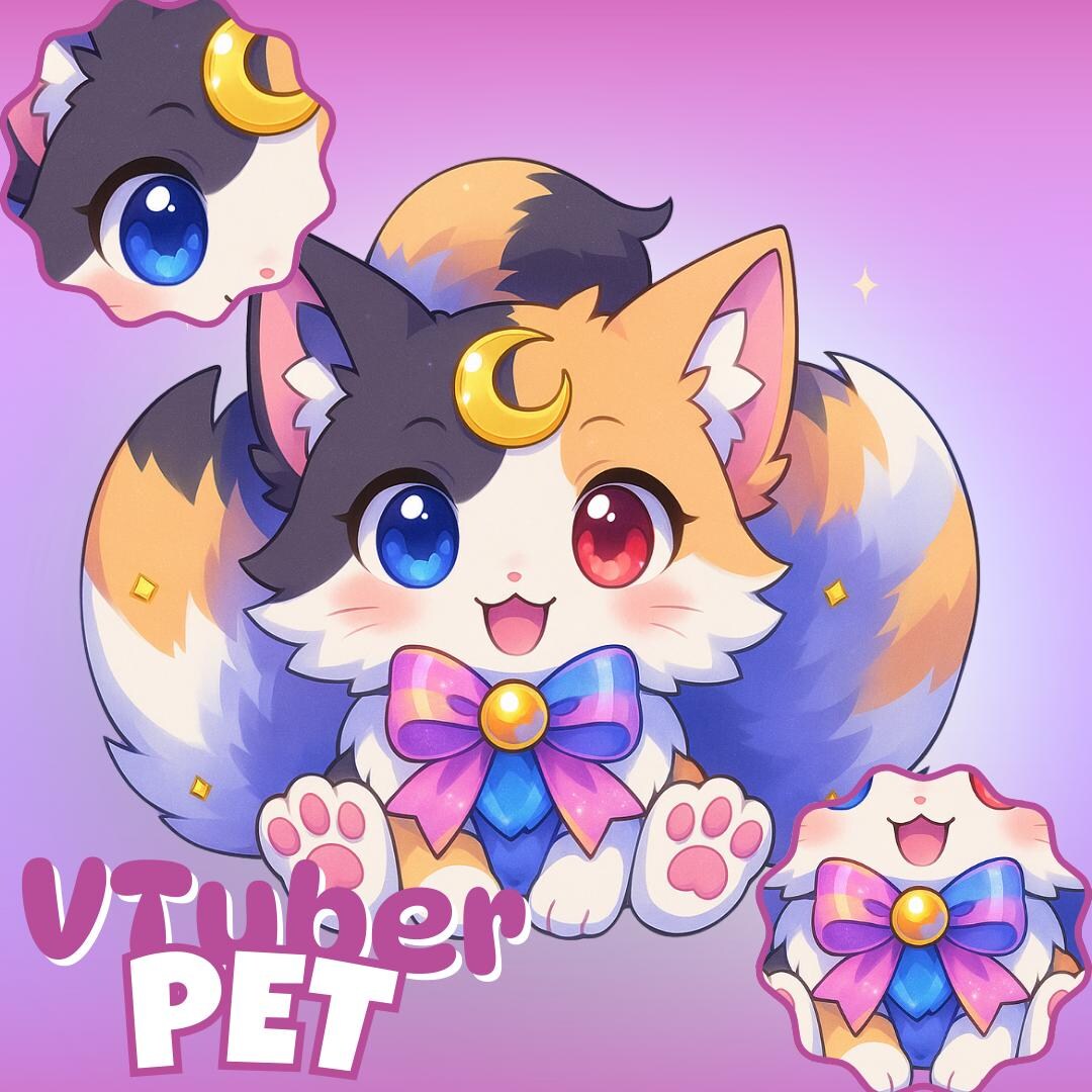 Custom Pet Vtuber Model | Vtuber Pet Avatar, Cute Animal Vtuber, Pet ...