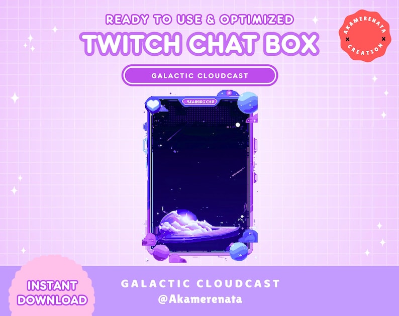 Galaxy Chat Widget, Aesthetic Chat Widget, Space Theme Chat Box for ...