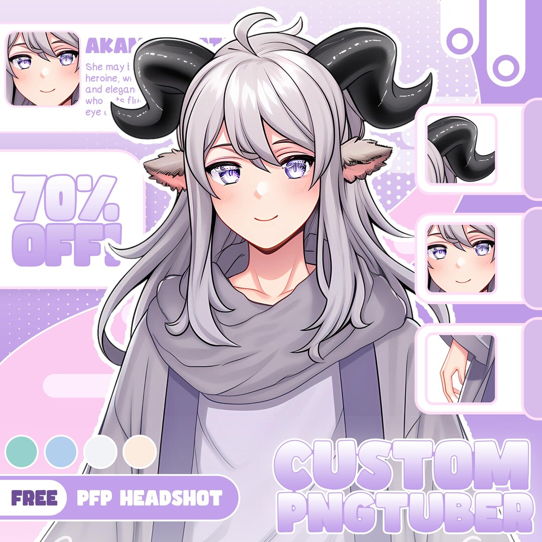 Custom Anime Pngtuber | Twitch Stream Avatar - Etsy
