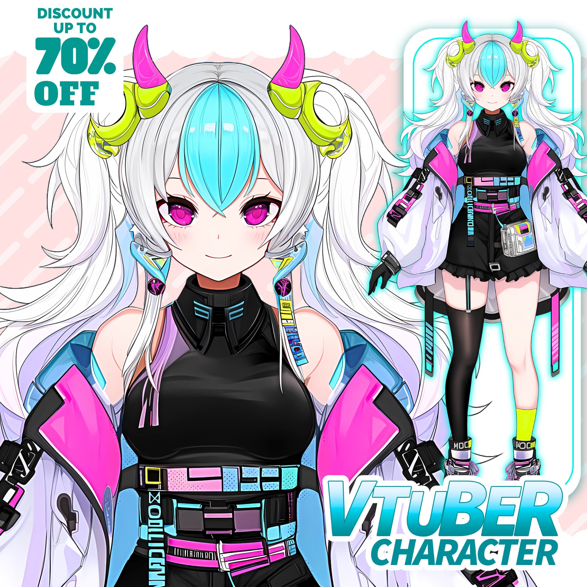 CUSTOM Live2d Vtuber Commission, Vtuber Assets, Live2d Model Commission ...