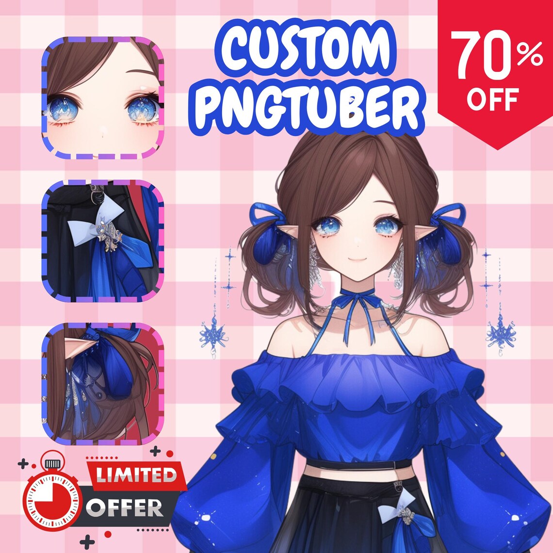 Custom Pngtuber, Pngtuber Character, Pngtuber, Pngtuber Design, Live2d ...