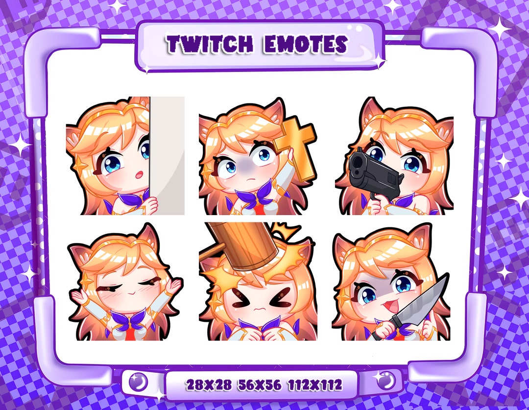 CUSTOM Twitch Emotes Commission, Twitch Emote, Vtuber Emote, Kick ...